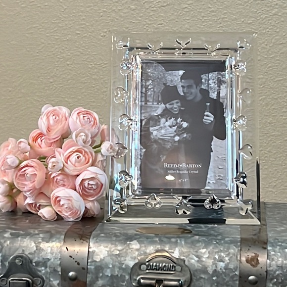Accents | Miller Rogaska Crystal Wedding Anniversary Photo Frame With ...